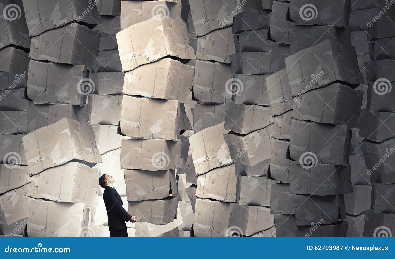 Man carry carton boxes stock image. Image of cardboard - 62793987