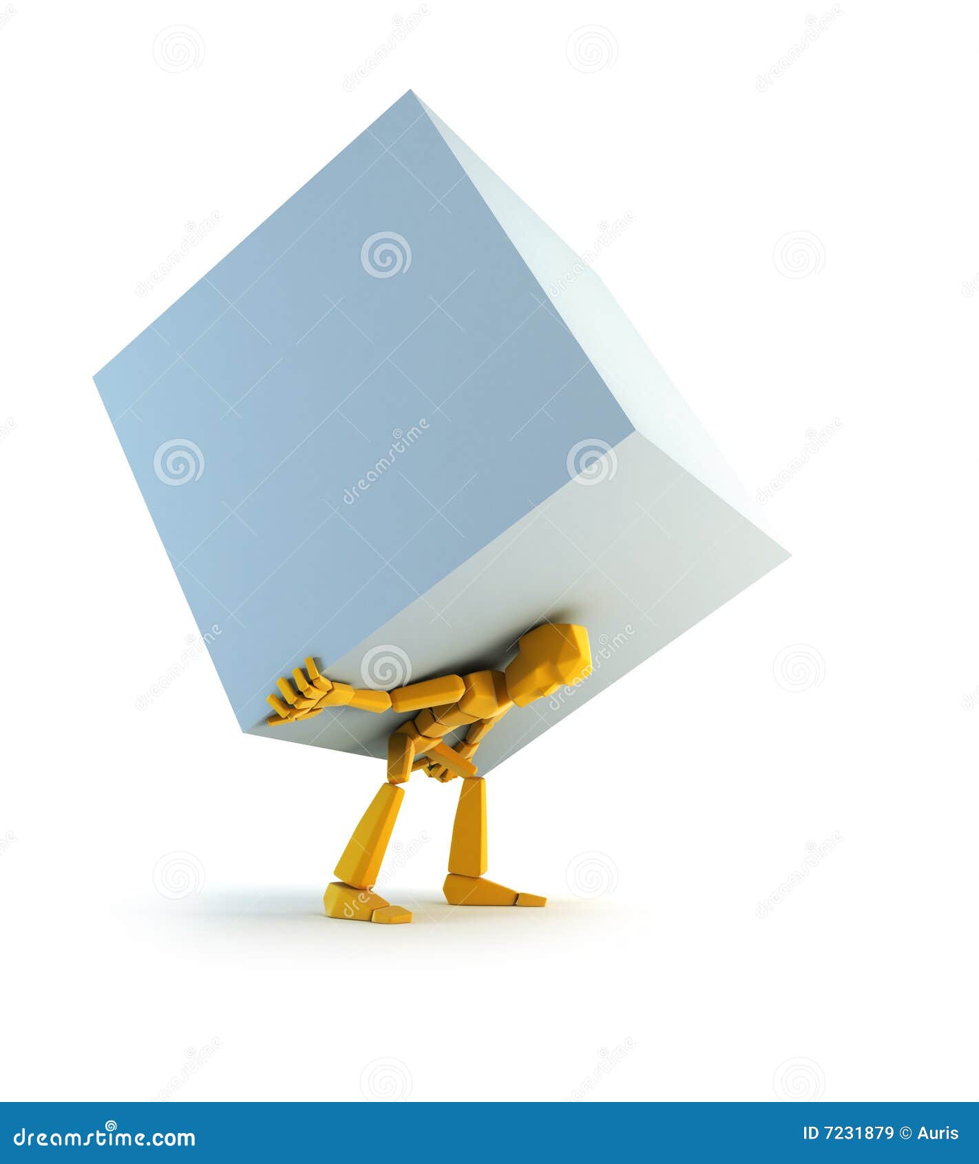 Man carrying the load stock illustration. Illustration of three - 7231879