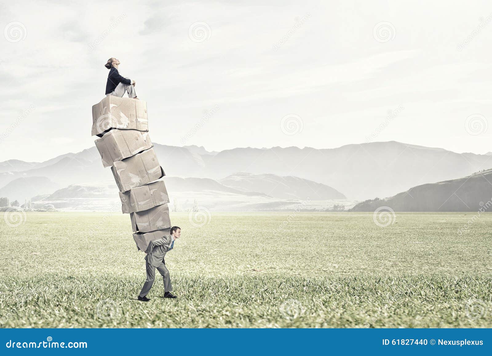 Man with carton boxes stock photo. Image of express, courier - 61827440