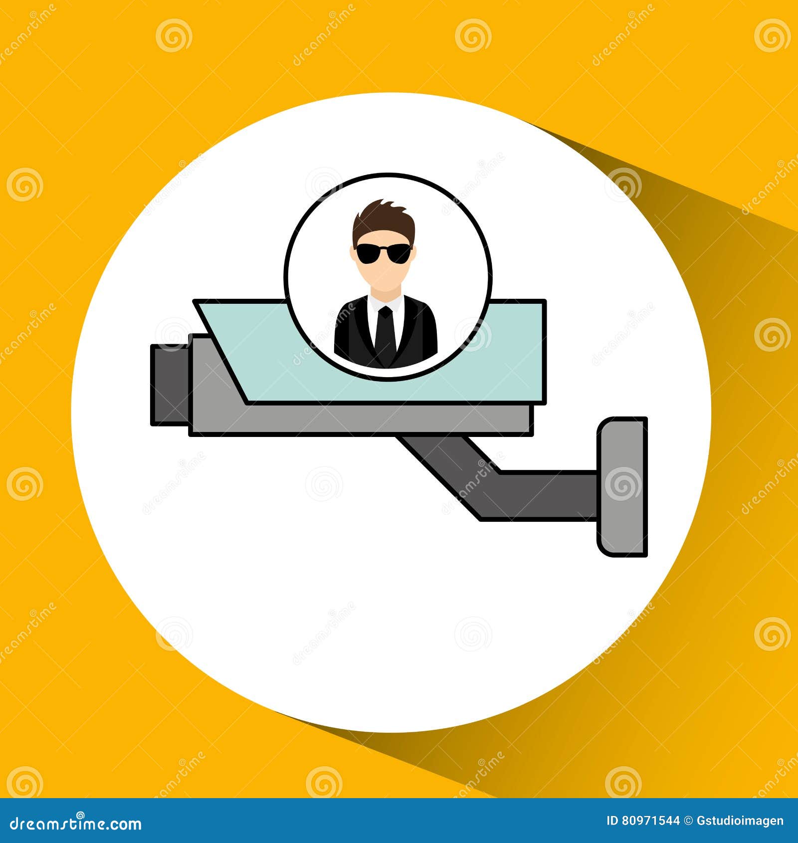 Cartoon Surveillance Detectives With Equipment Vector Set For ...