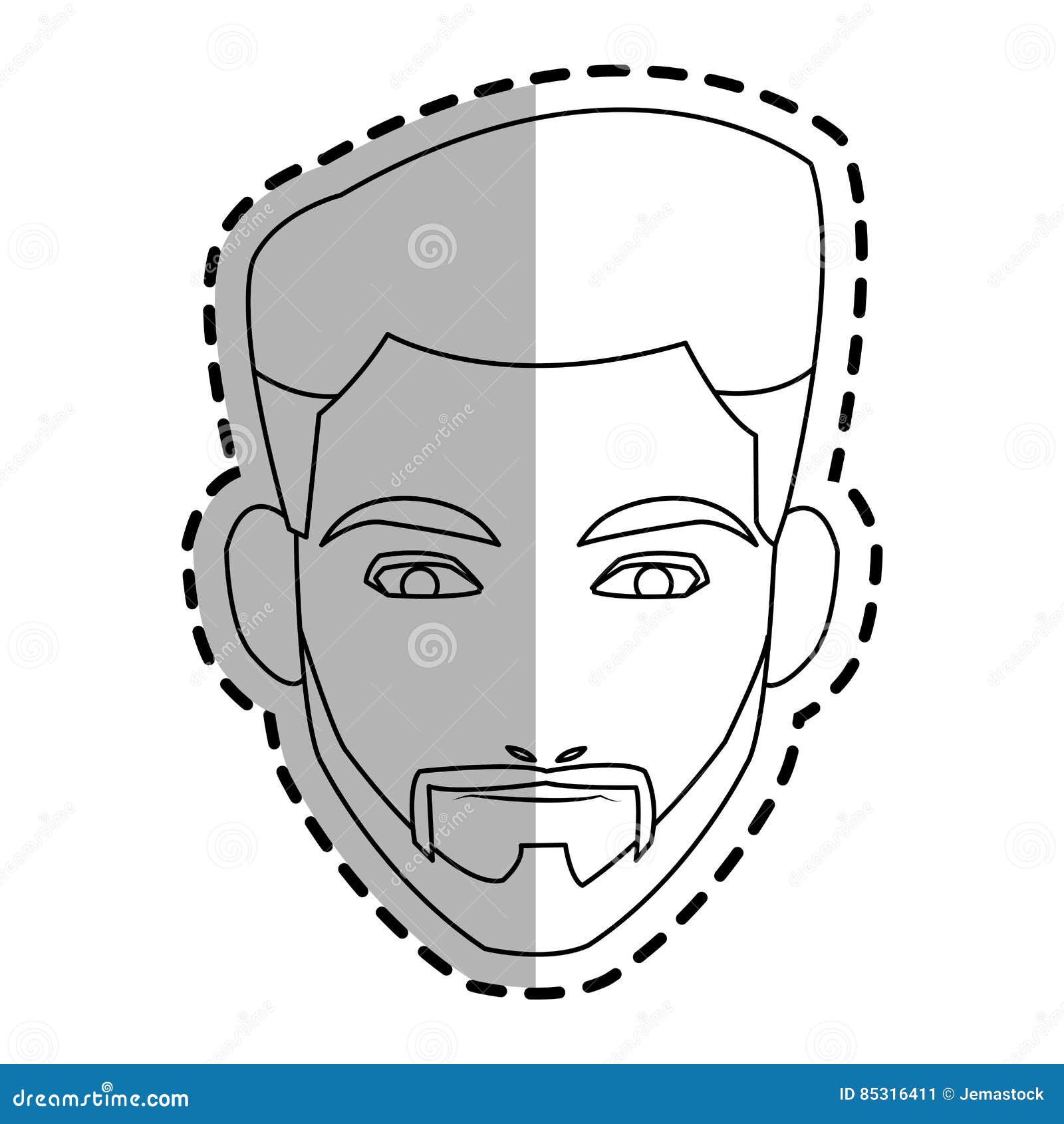Man cartoon icon stock vector. Illustration of clipart - 85316411