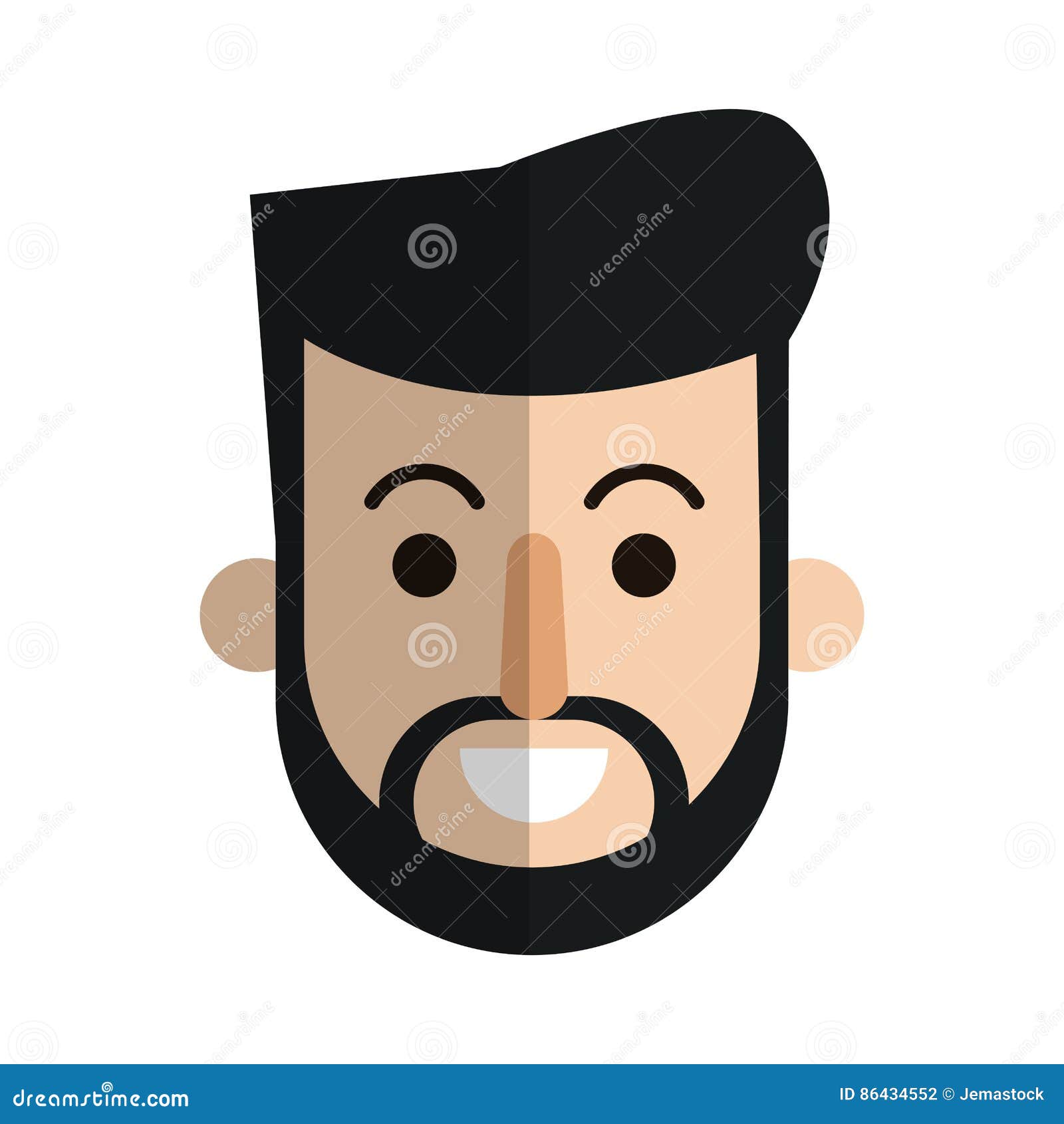 Man cartoon icon stock vector. Illustration of clipart - 86434552