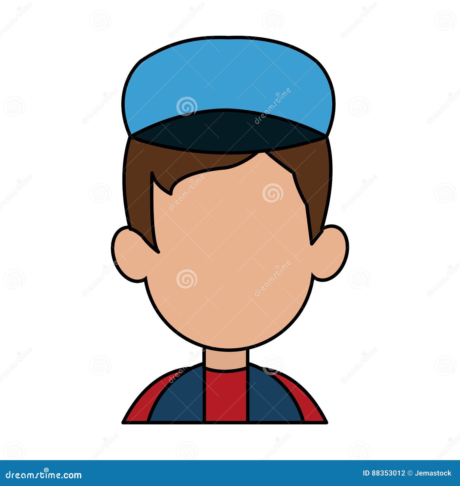 Man cartoon icon image stock illustration. Illustration of male - 88353012