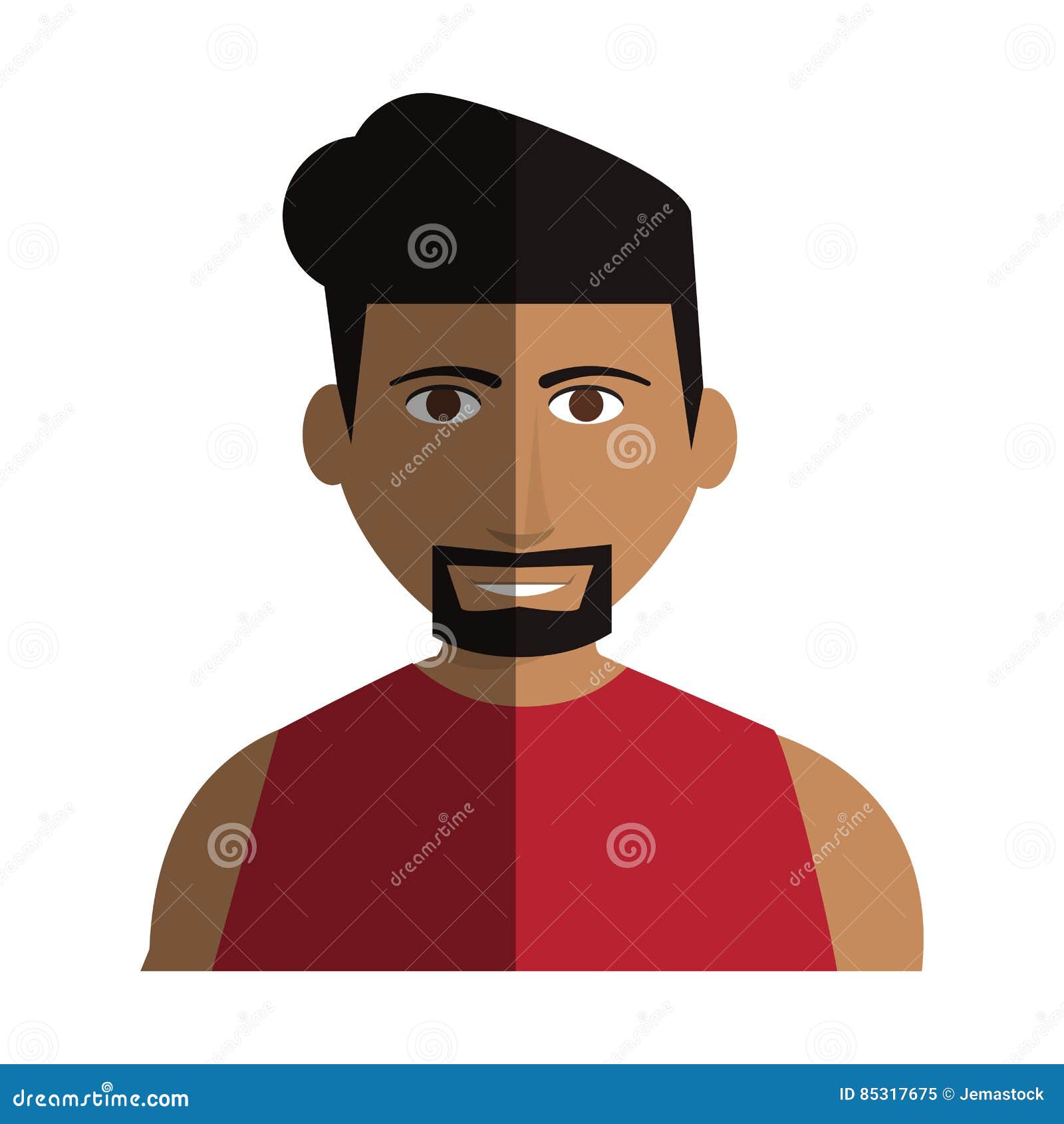 Man cartoon icon stock vector. Illustration of confidence - 85317675