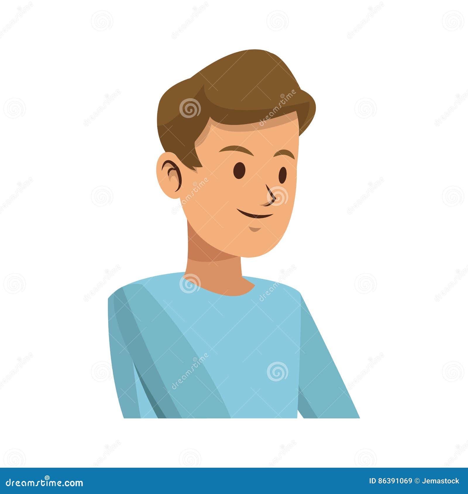 Man cartoon icon stock vector. Illustration of executive - 86391069