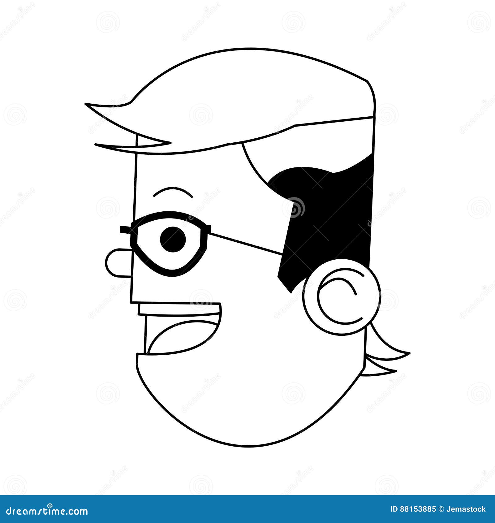 Man cartoon icon stock illustration. Illustration of success - 88153885