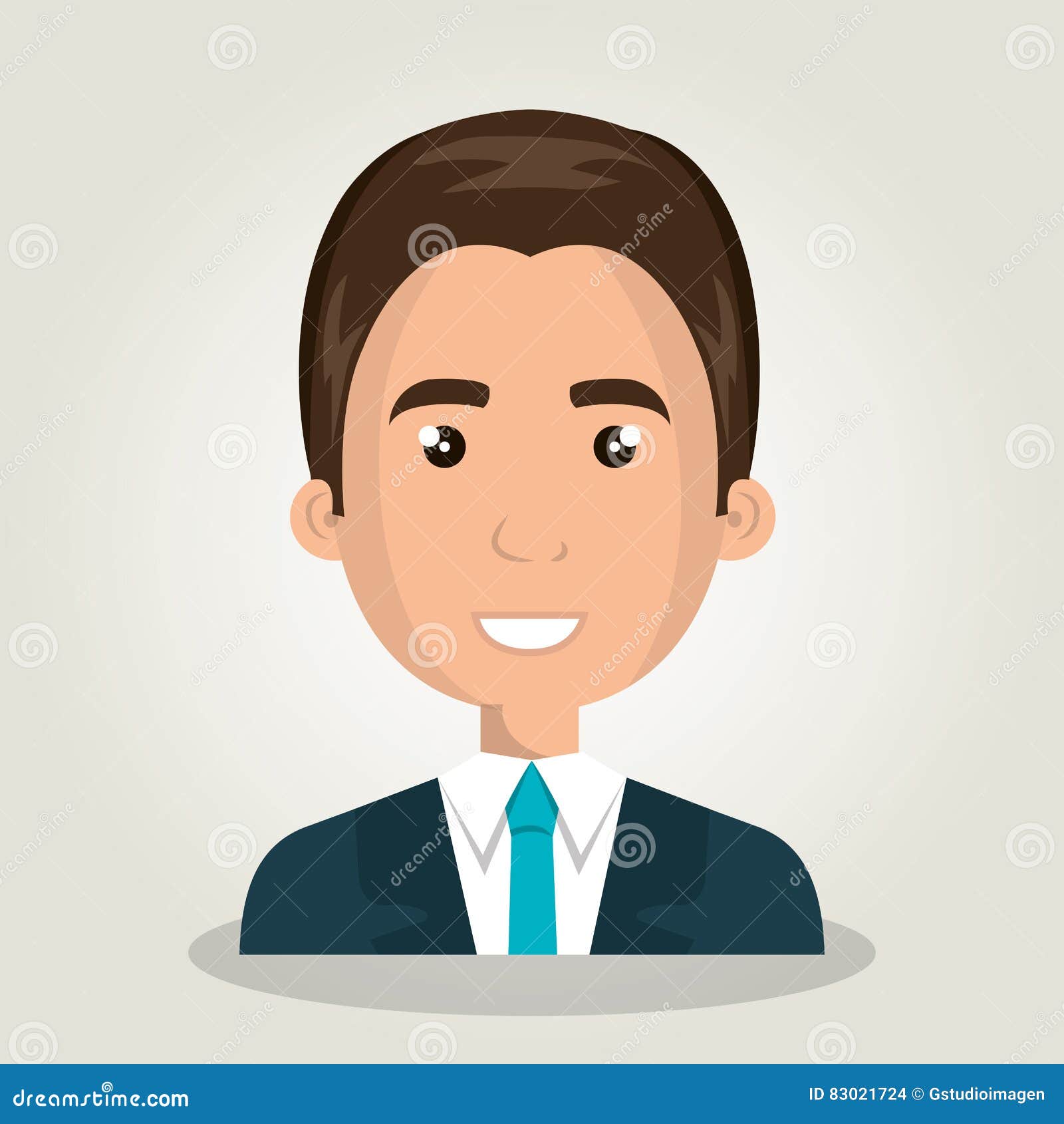 Man cartoon male isolated stock illustration. Illustration of business ...