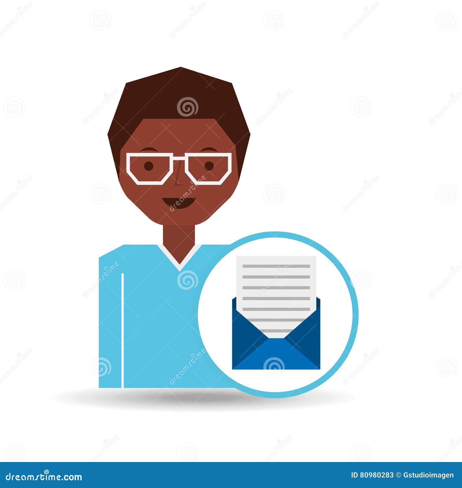 Cartoon Message Text Box Mail Notification Inbox Icon 3d Render Stock ...