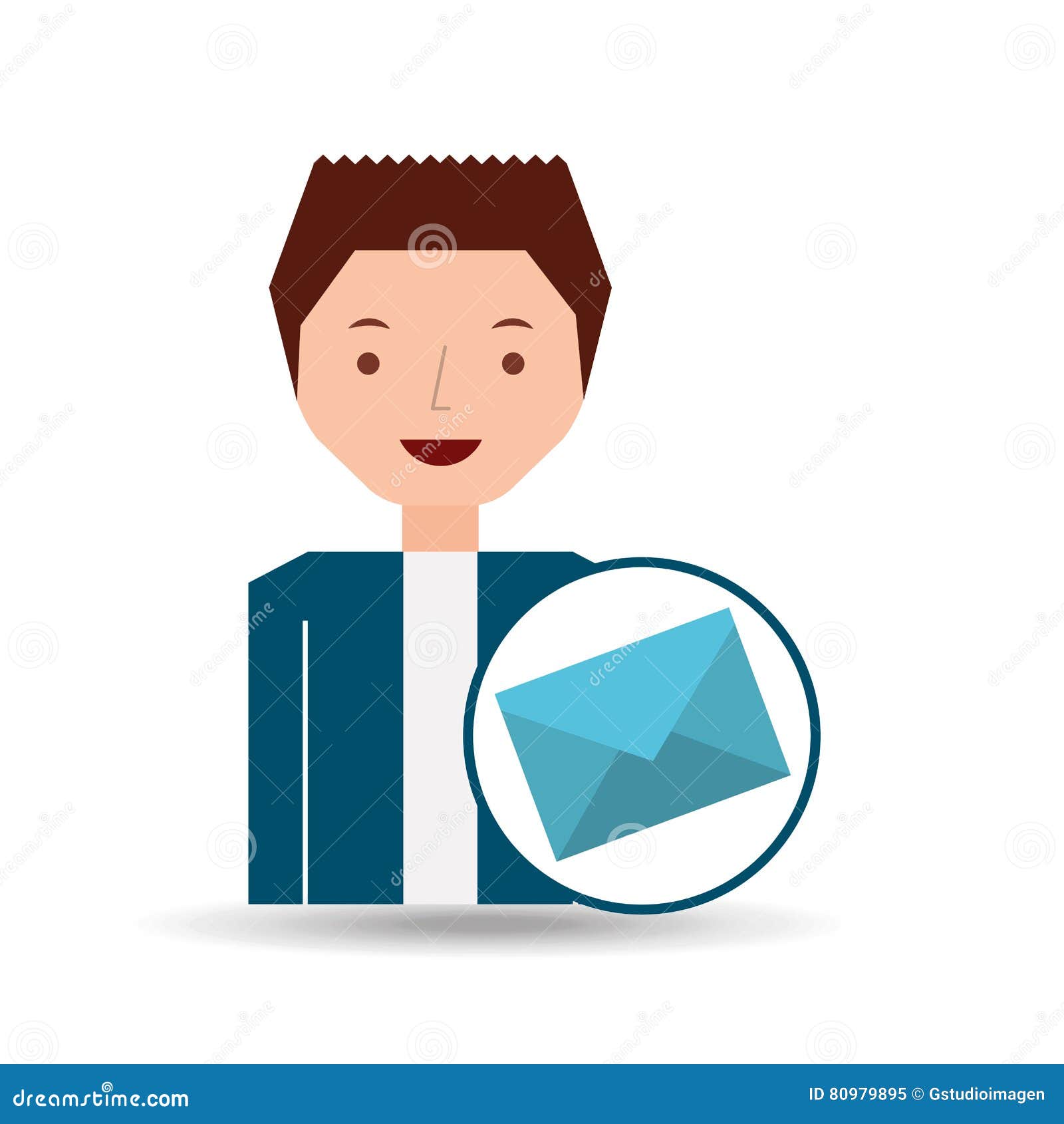 Cartoon Message Text Box Mail Notification Inbox Icon 3d Render Stock ...