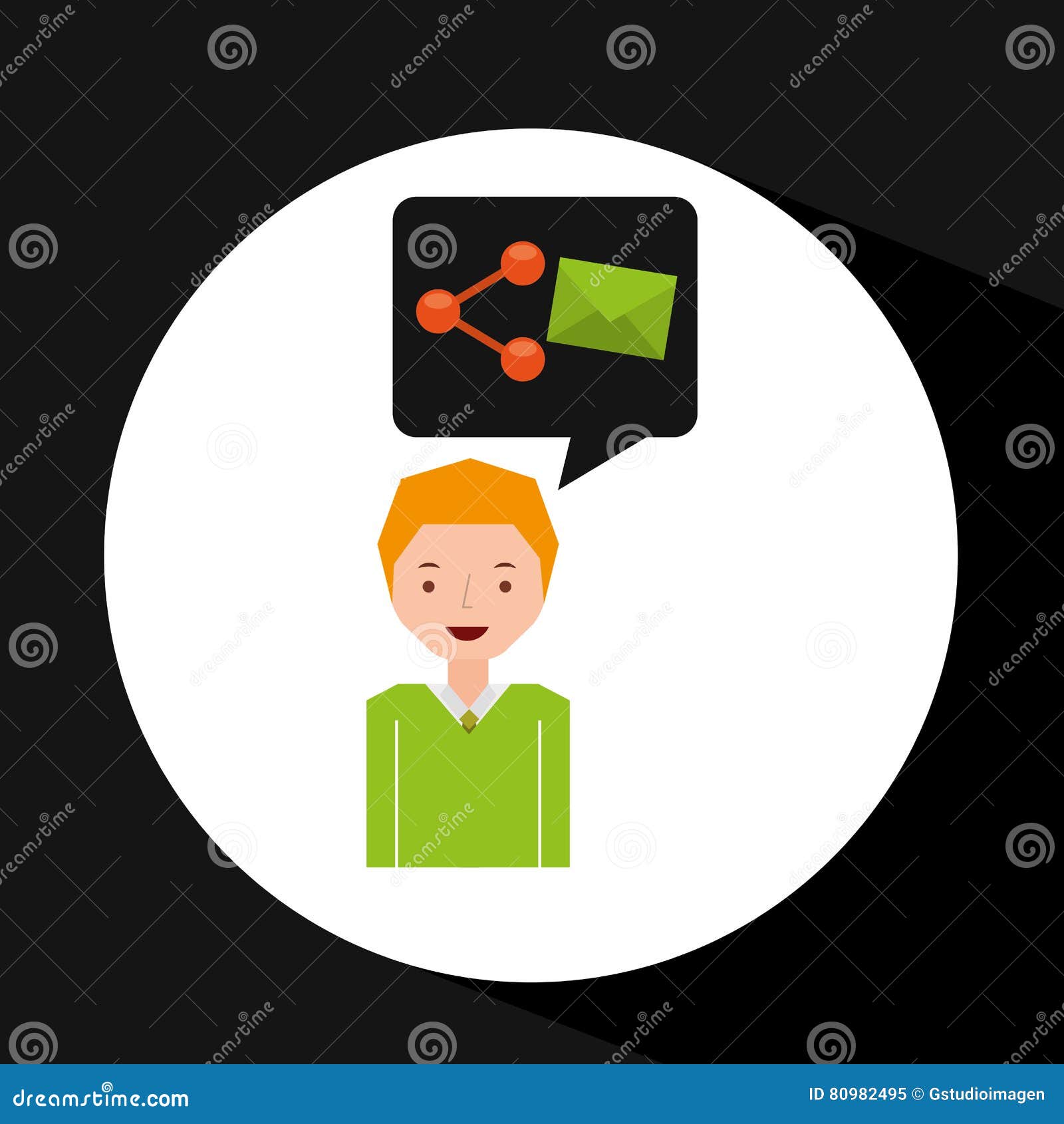 Cartoon Message Chating Bubbles Vector Illustration | CartoonDealer.com ...