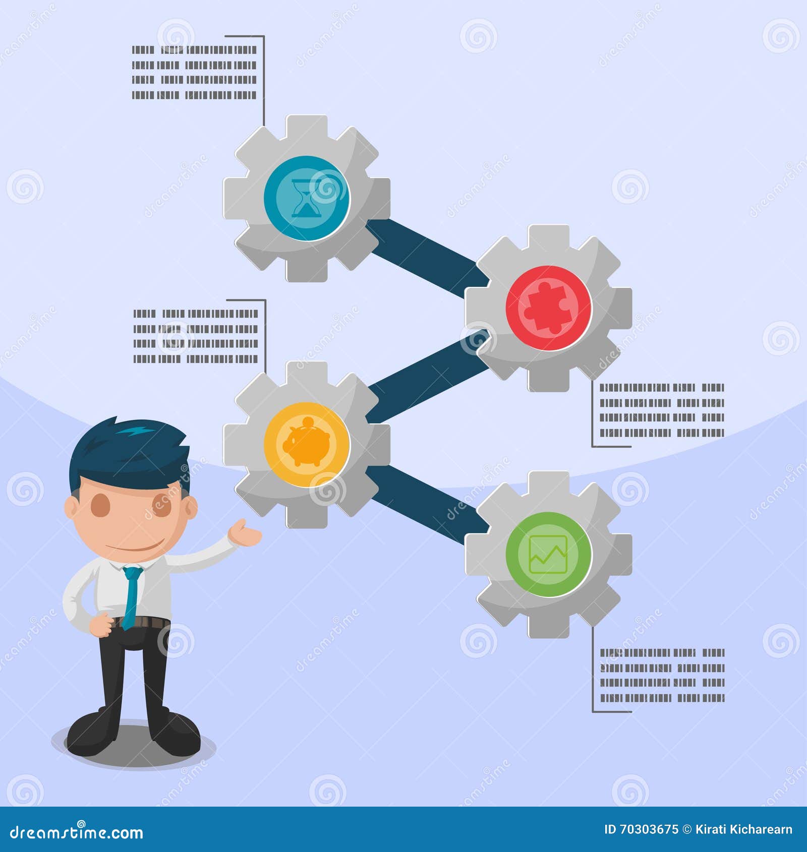 Cartoon Kid With Presentation Baord Royalty-Free Stock Photo ...