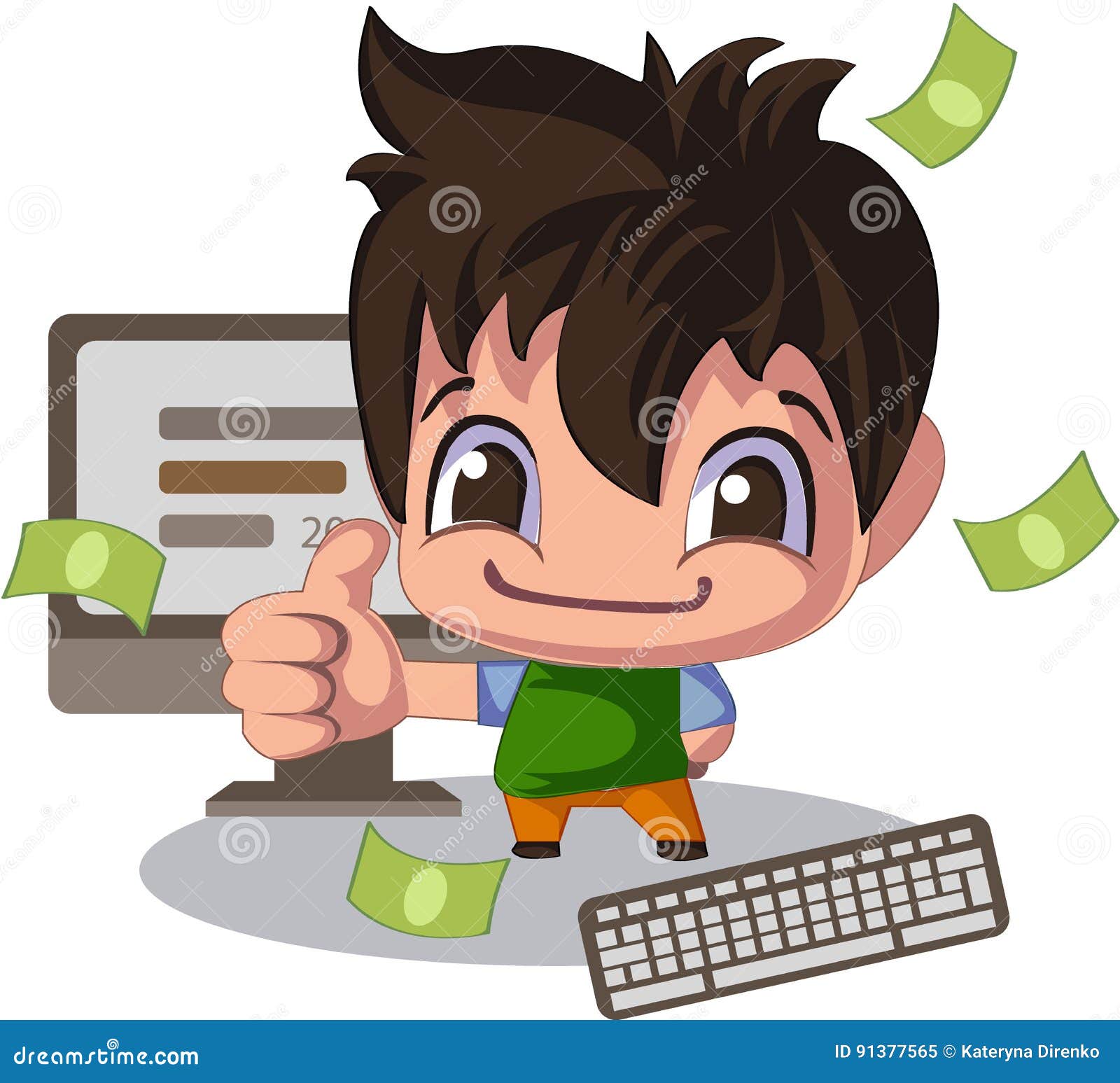 Young Programmer Man Character Coding. Vector Flat Cartoon Illustration ... Young Programmer Man Character Coding. Vector Flat Cartoon Illustration ...