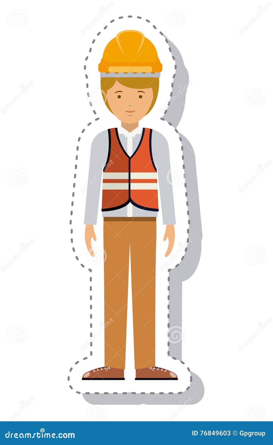 Man Cartoon with Uniform Design Stock Vector - Illustration of vector ...