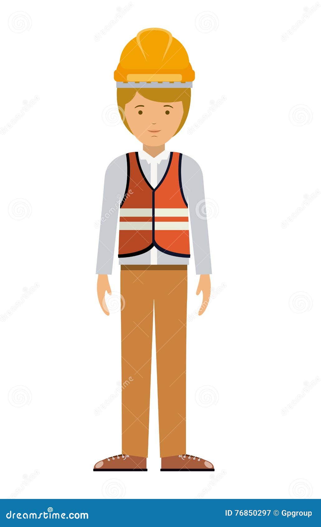 Man Cartoon with Uniform Design Stock Vector - Illustration of ...