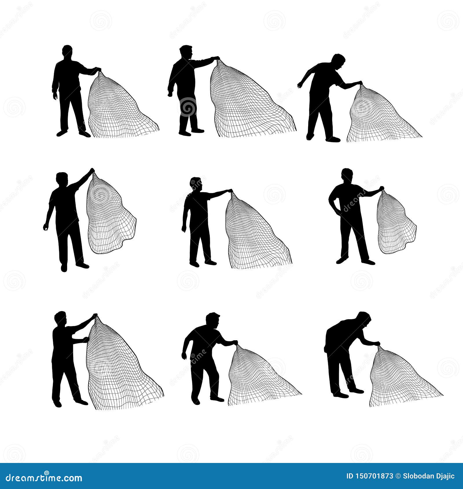 Casting Net Stock Illustrations – 85 Casting Net Stock Illustrations ...