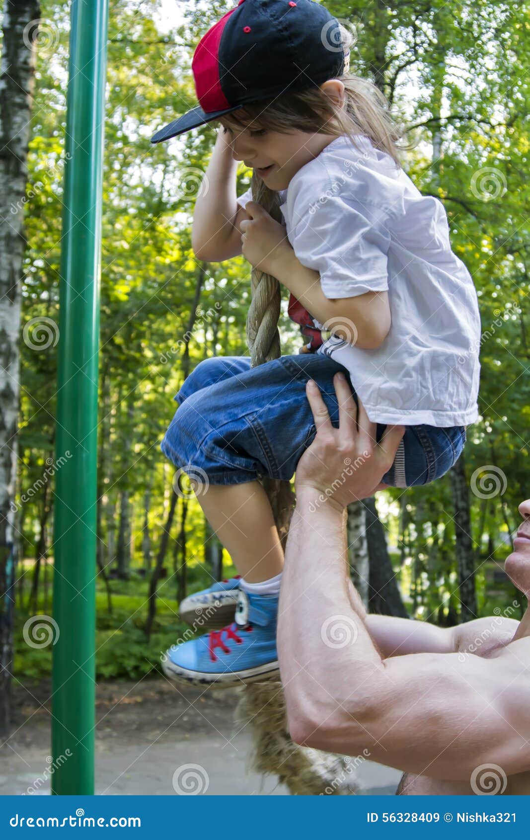 Man is catching baby stock image. Image of concept, person - 56328409