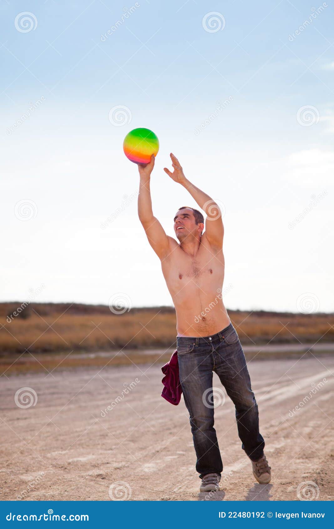 Person Catching A Ball