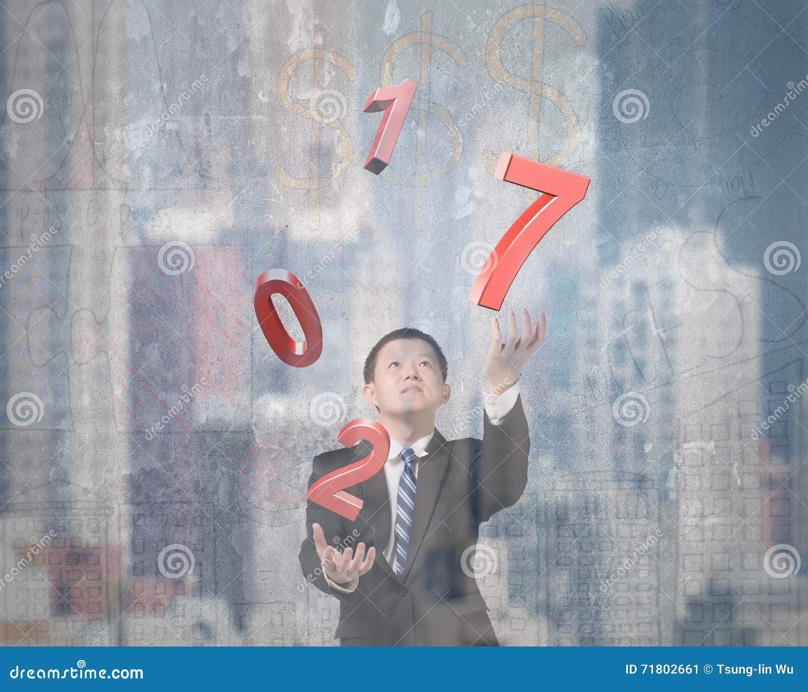 Man Catching Throwing 2017 Red Words Stock Image - Image of concepts ...