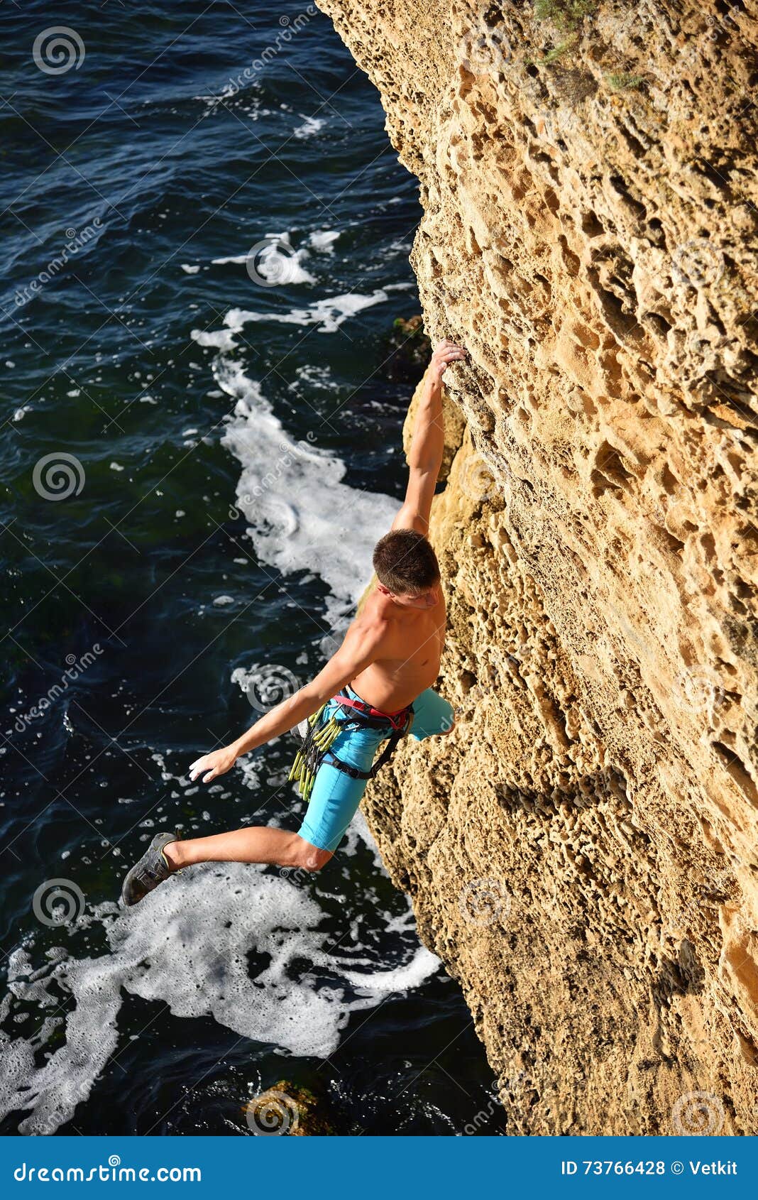 Man caught on rock stock photo. Image of mountain, fitness - 73766428