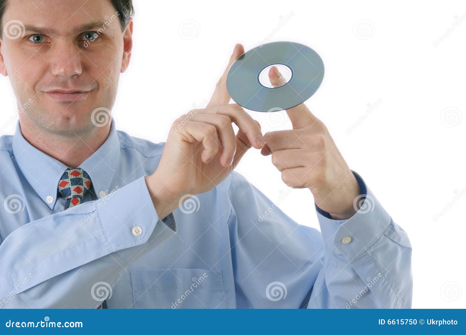 Man with CD disk stock photo. Image of empty, digital - 6615750