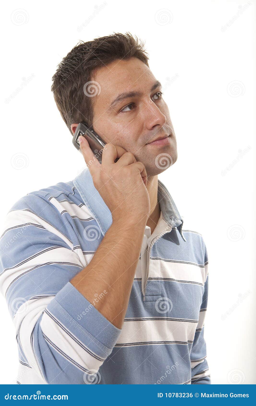 Man with a cell phone stock photo. Image of cellphone - 10783236