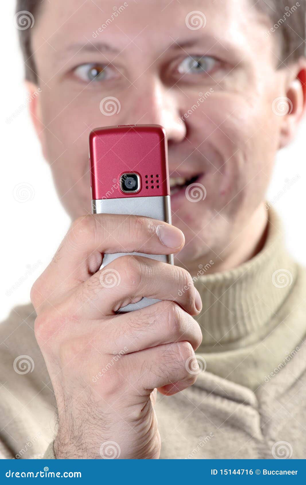 Man with cell phone stock photo. Image of expressive - 15144716