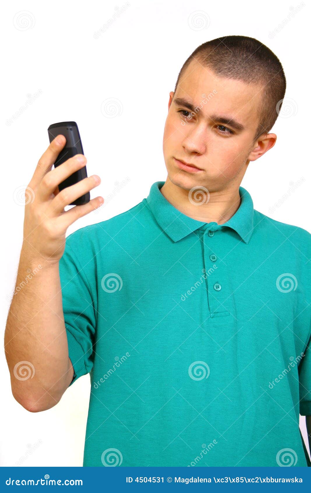 Man with cell phone stock image. Image of wireless, mobile - 4504531