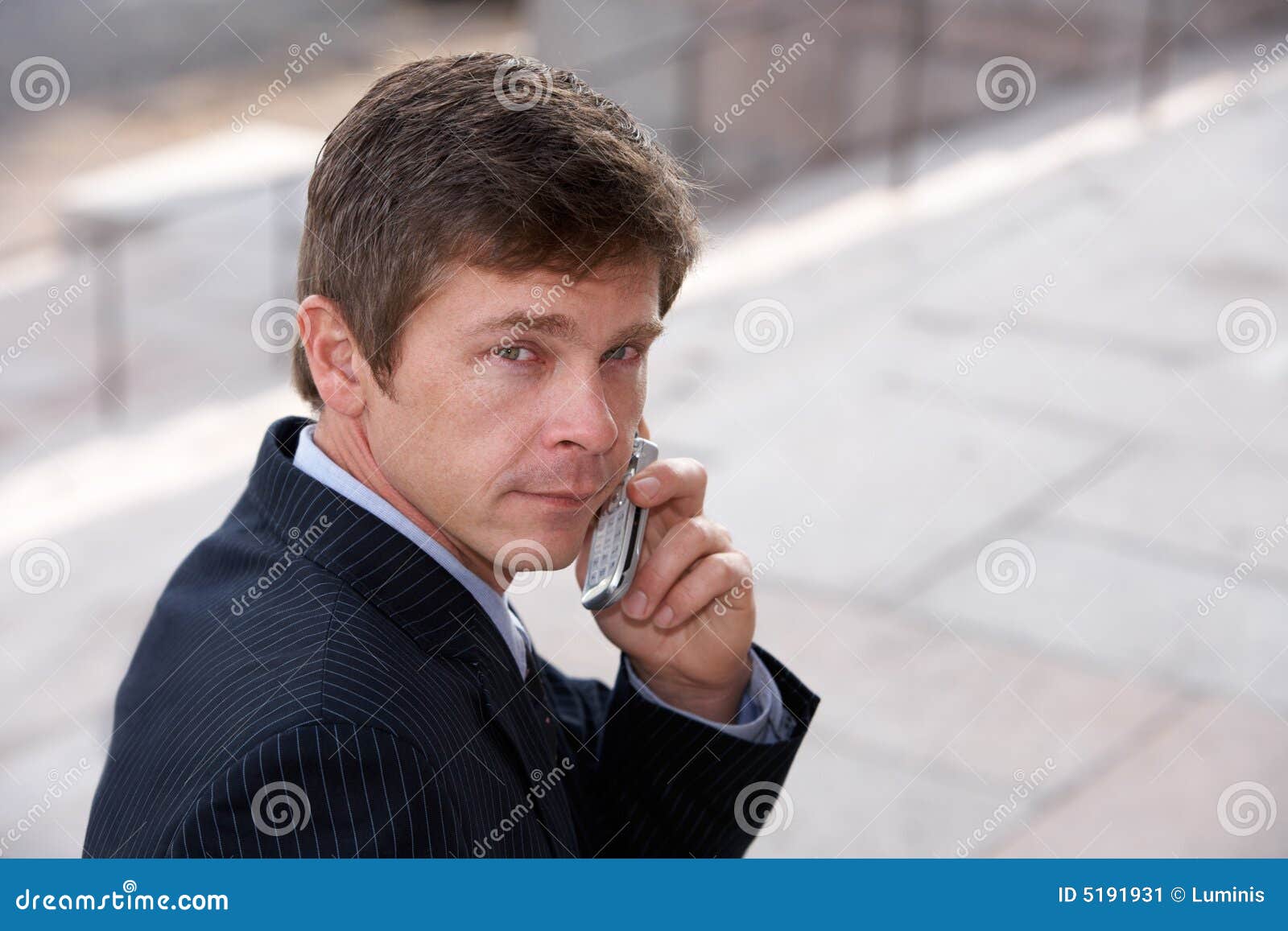 Man with cell phone stock image. Image of portrait, contact - 5191931