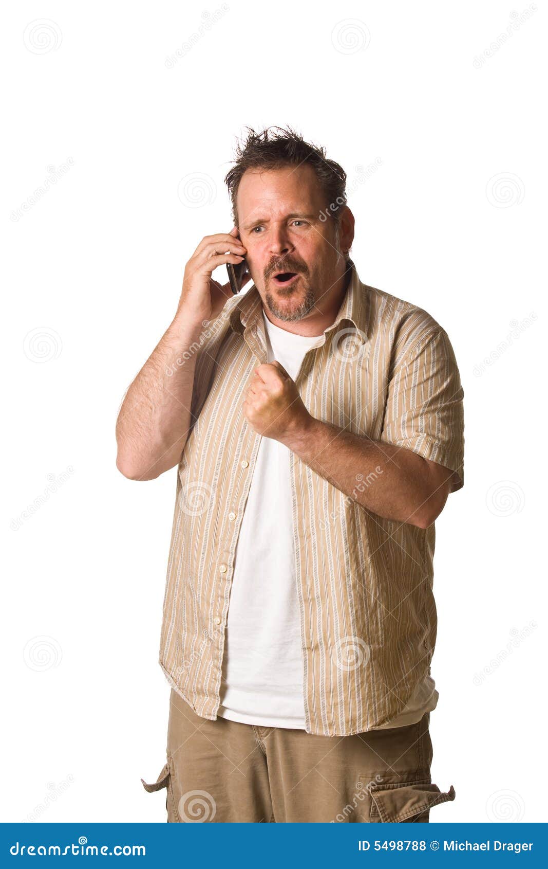 Man on cell phone - mad stock photo. Image of angry, emotion - 5498788