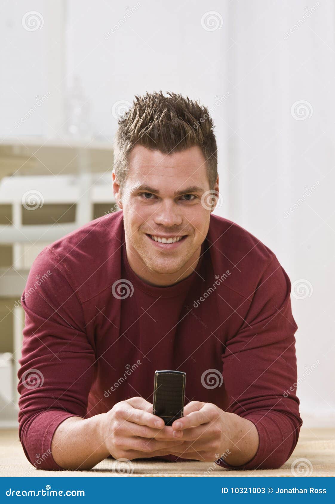 Man on Cellphone stock image. Image of thirties, cellular - 10321003