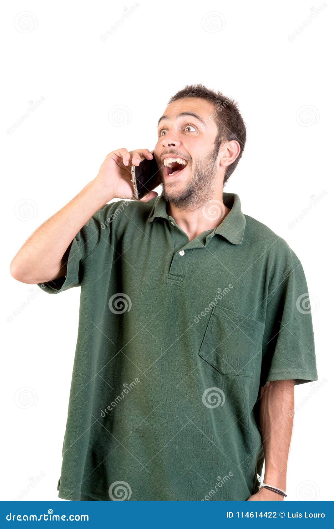 Man with cellphone stock photo. Image of lady, call - 114614422
