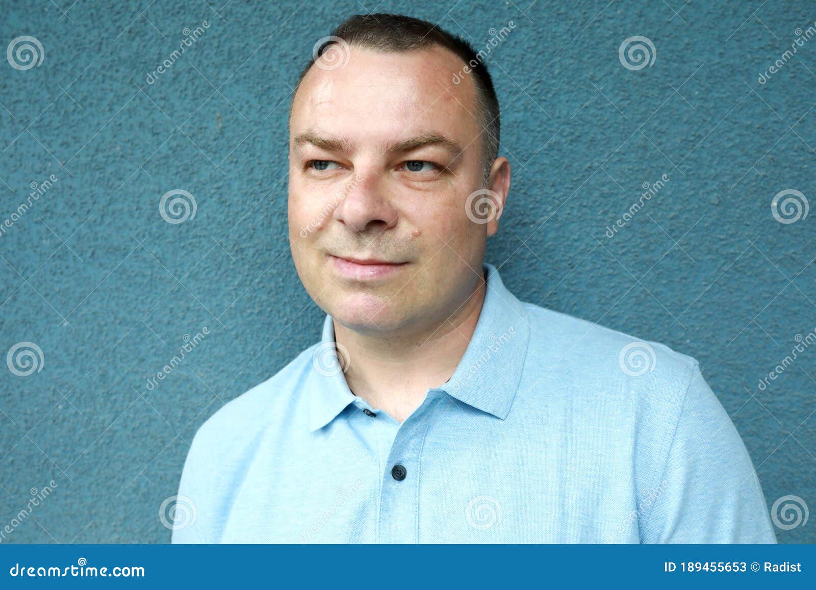 Man on Cement Wall Background Stock Image - Image of concept, single ...