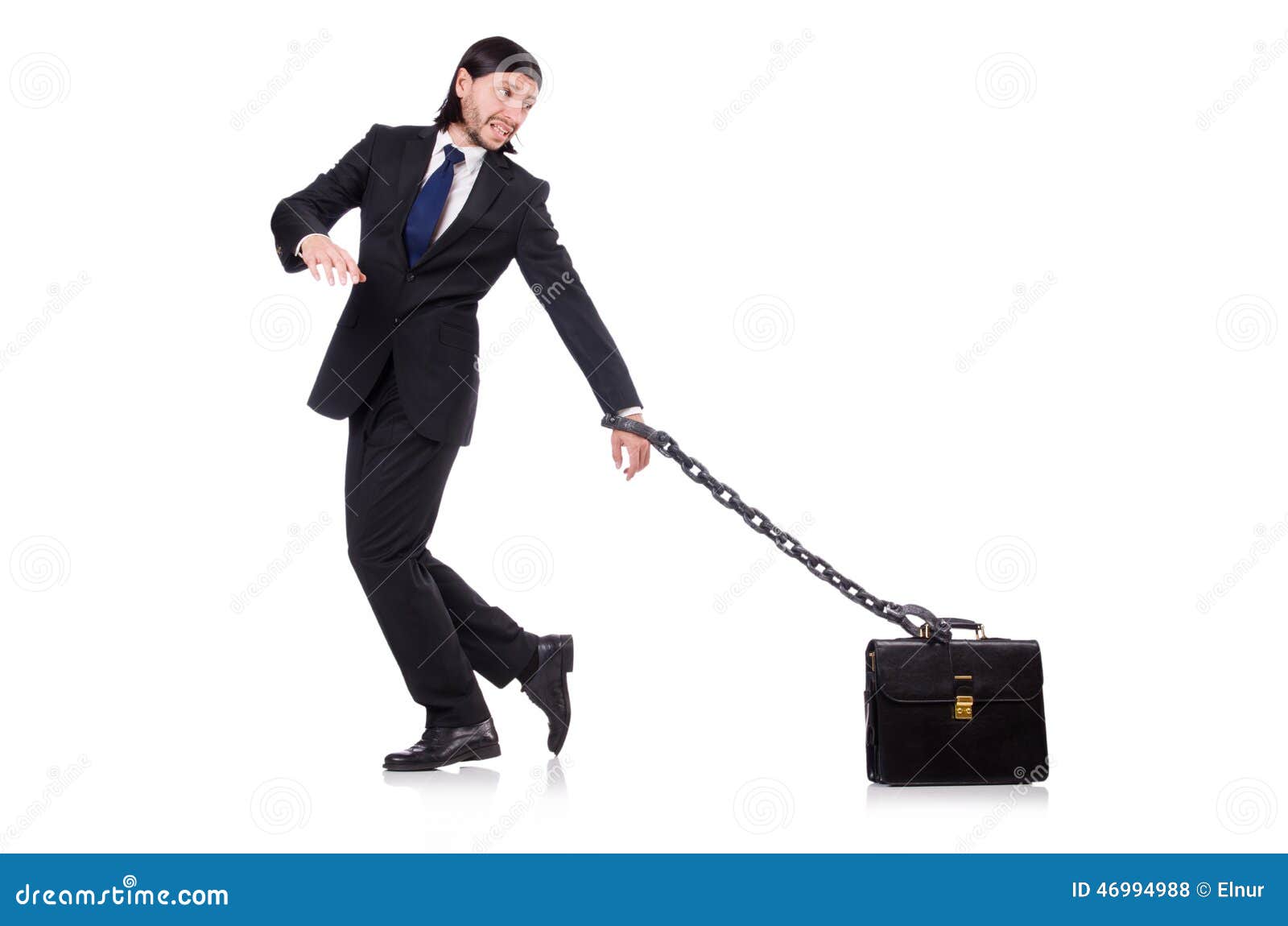 Man with chain isolated stock photo. Image of hooligan - 46994988