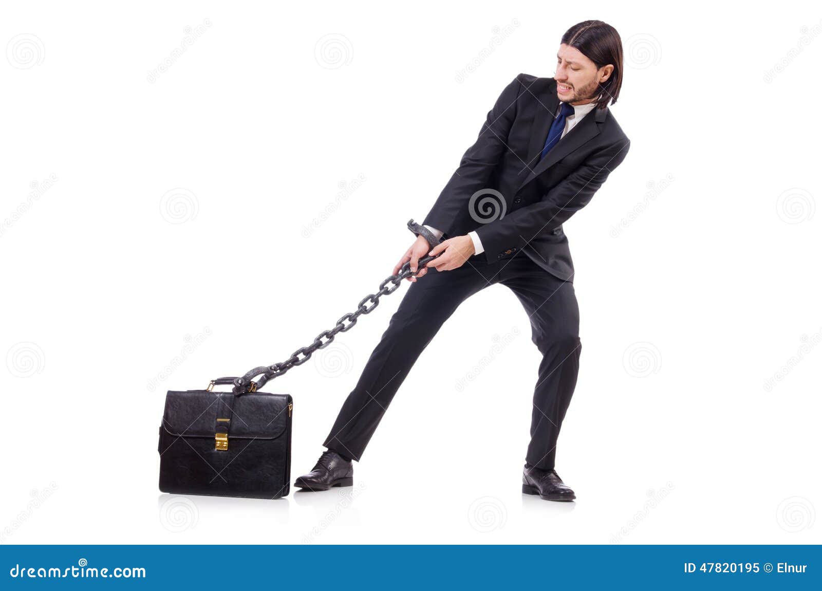Man with chain isolated stock image. Image of business - 47820195