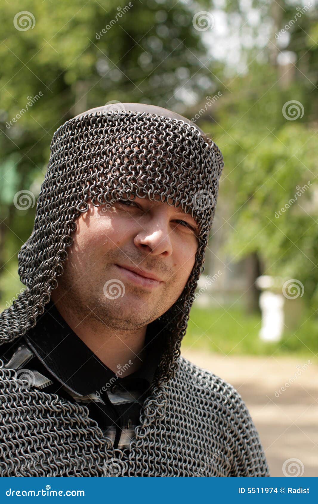 Man in chain mail stock photo. Image of history, heavy - 5511974