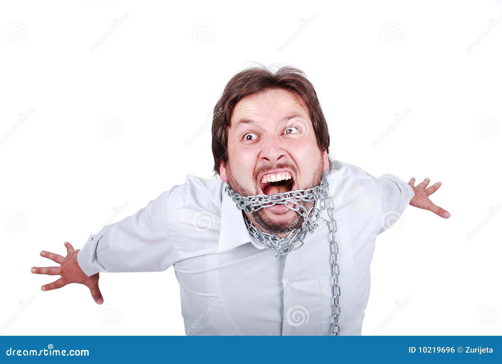 Man in chains stock photo. Image of chain, business, chained - 10219696