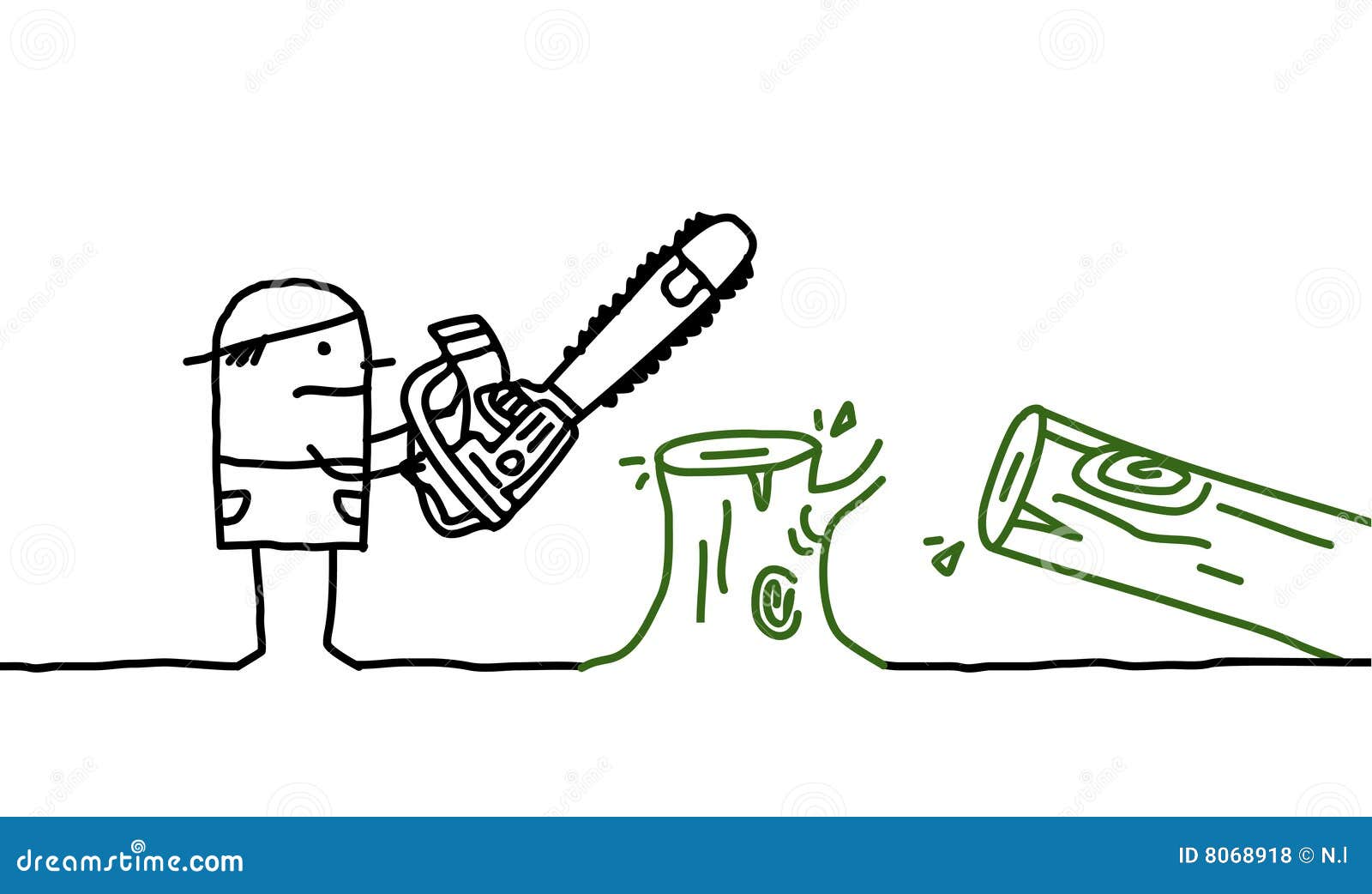Chainsaw Line Drawing Stock Illustrations – 249 Chainsaw Line Drawing ...
