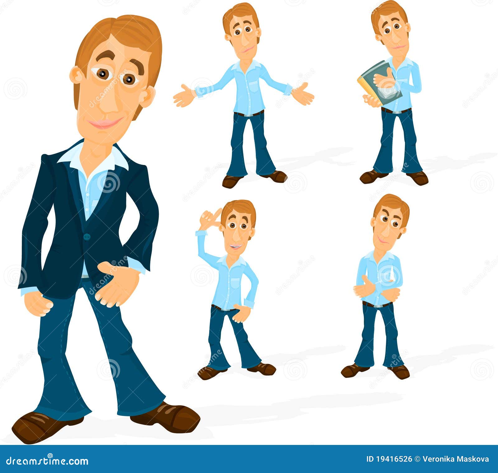 Man character 02 stock vector. Illustration of jeans - 19416526