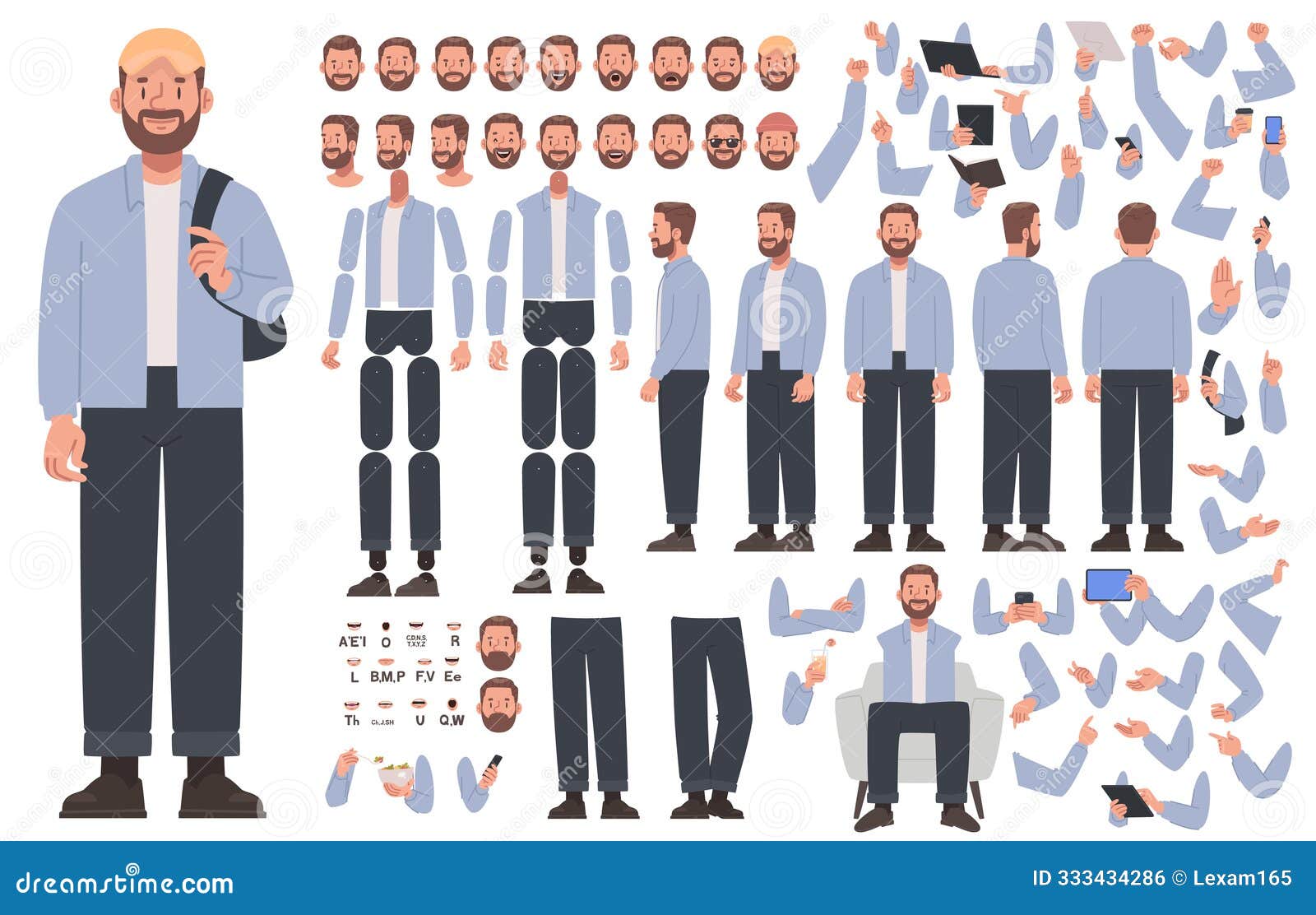 Constructor For Creating A Fun Teen Girl. Create Your Own Character ...