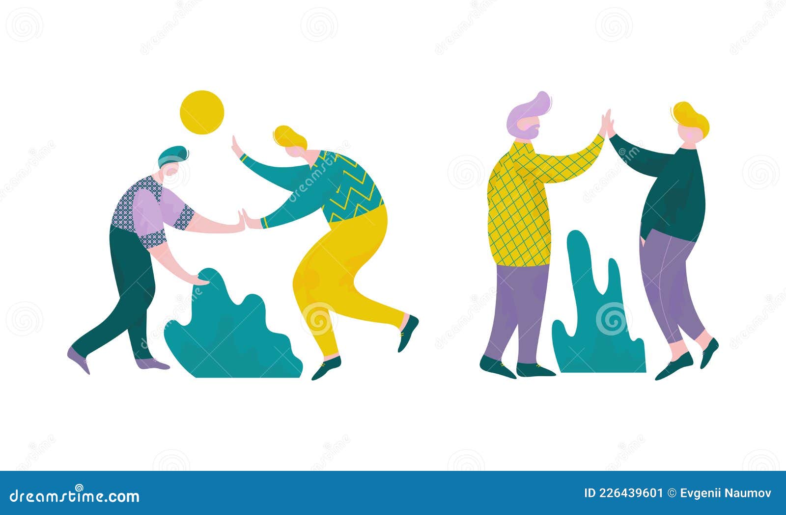 Interacting With Other Children Isolated Cartoon Vector Illustration ... Interacting With Other Children Isolated Cartoon Vector Illustration ...