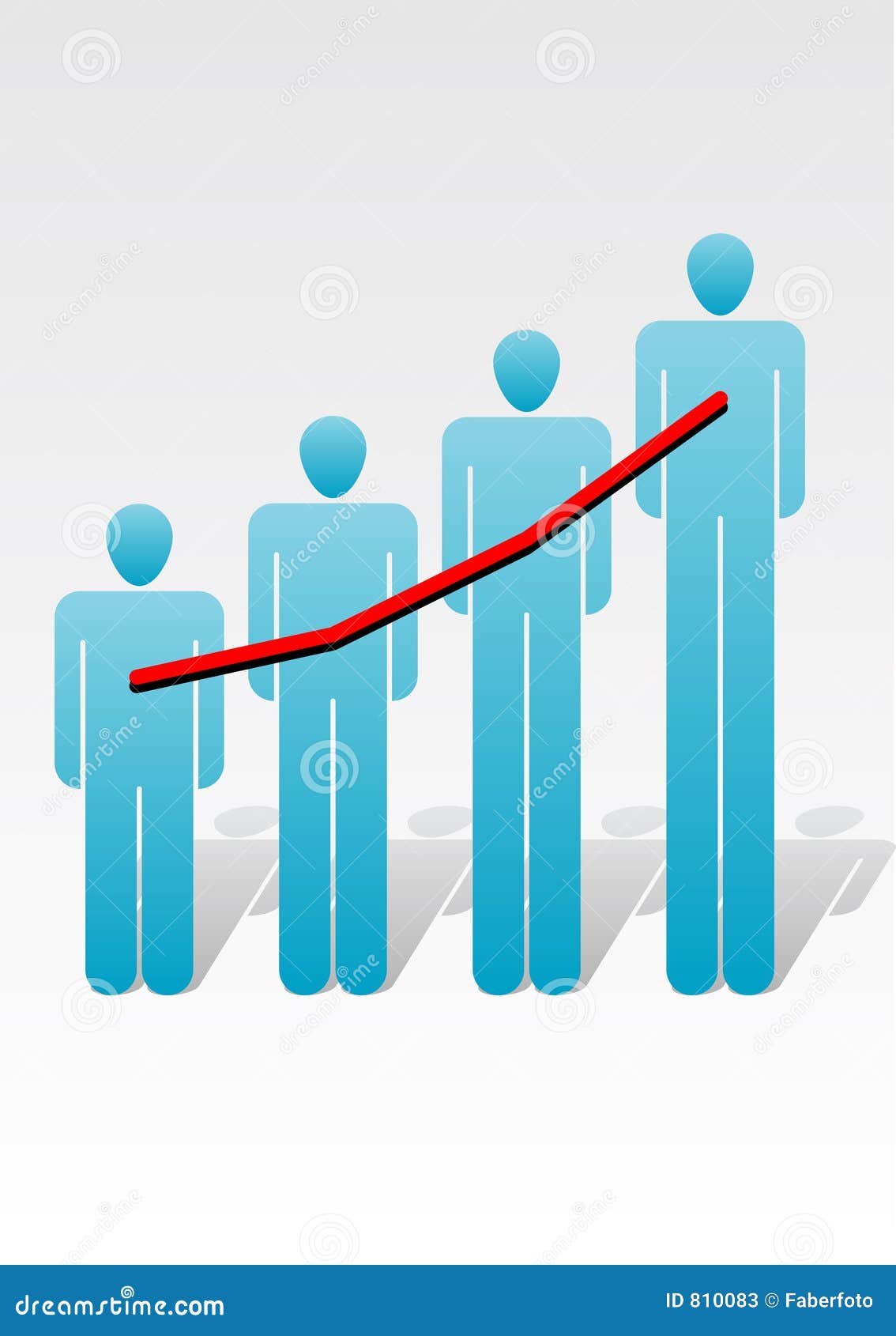 Man and chart stock vector. Illustration of success, texture - 810083