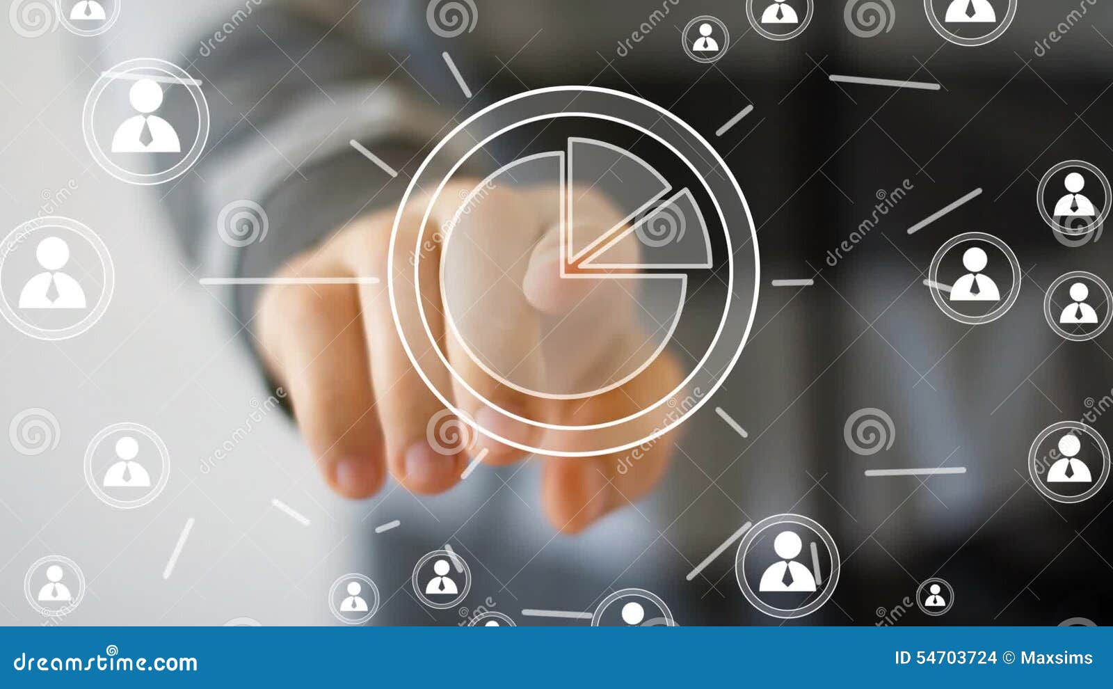 Man with Chart Business Web Sign Diagram Icon Stock Footage - Video of ...