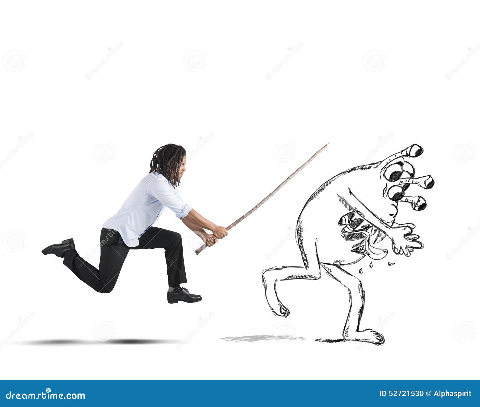 Man chasing a flu virus stock photo. Image of chased - 52721530