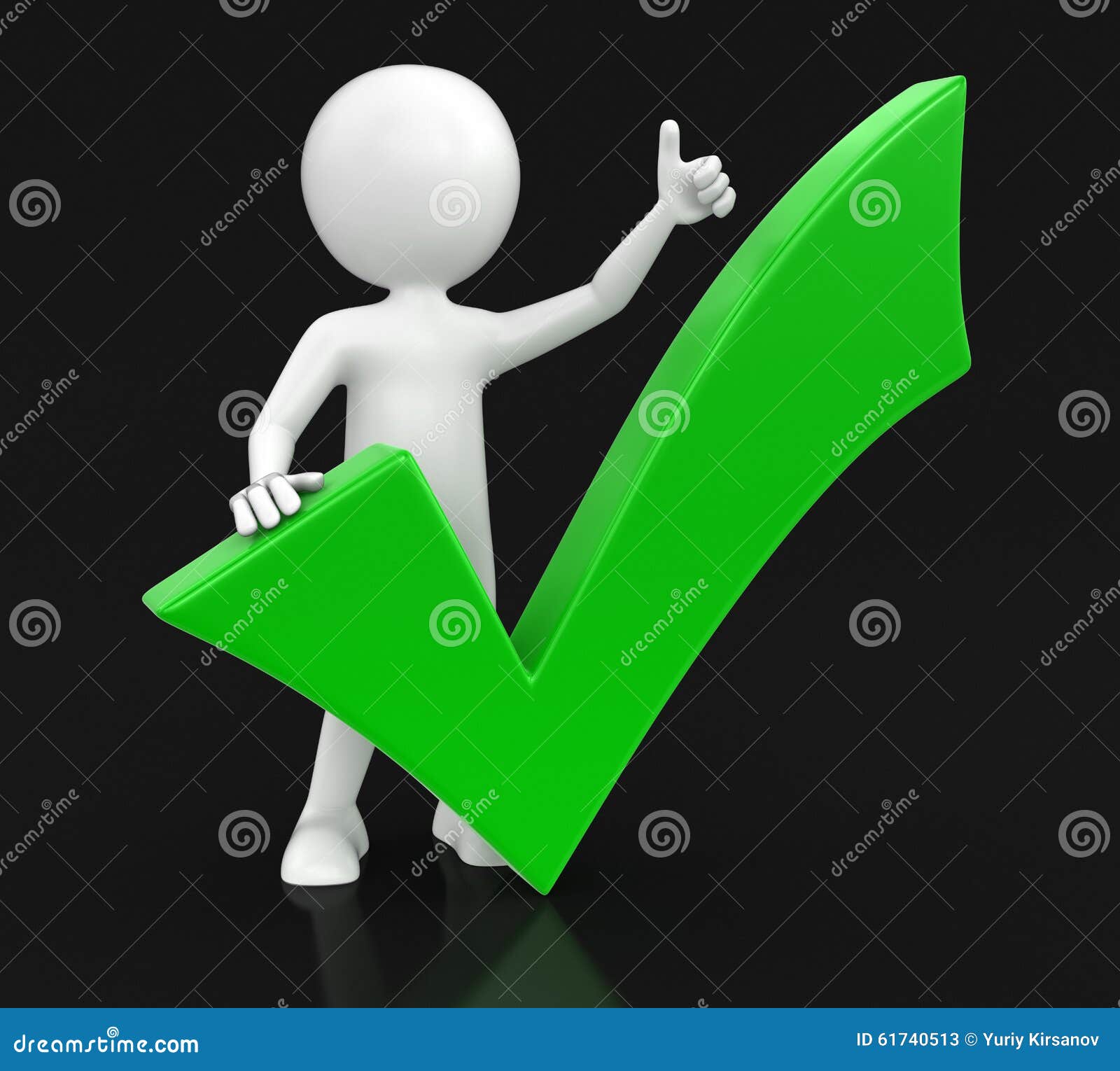 Man and Check (clipping Path Included) Stock Illustration ...