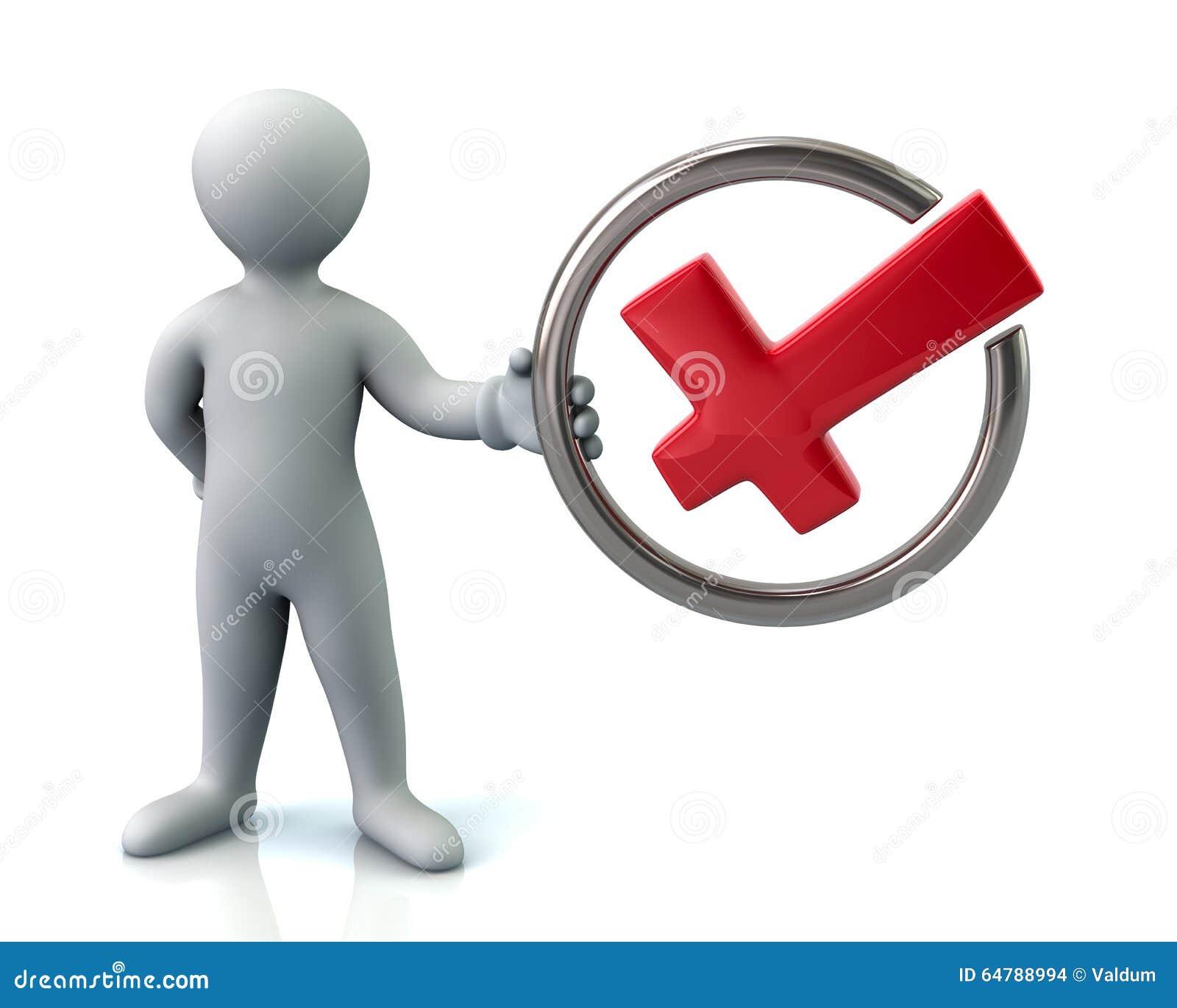 Man and check mark stock illustration. Illustration of checkbox - 64788994