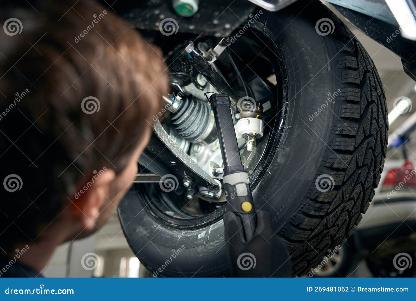 Man Checking Boot Collars in the Workshop Stock Photo - Image of ...