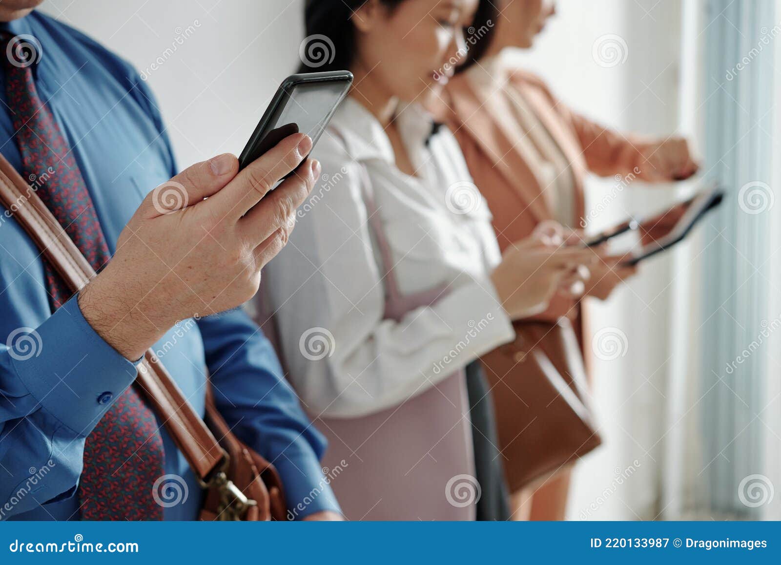 Man checking his phon stock image. Image of office, checking - 220133987