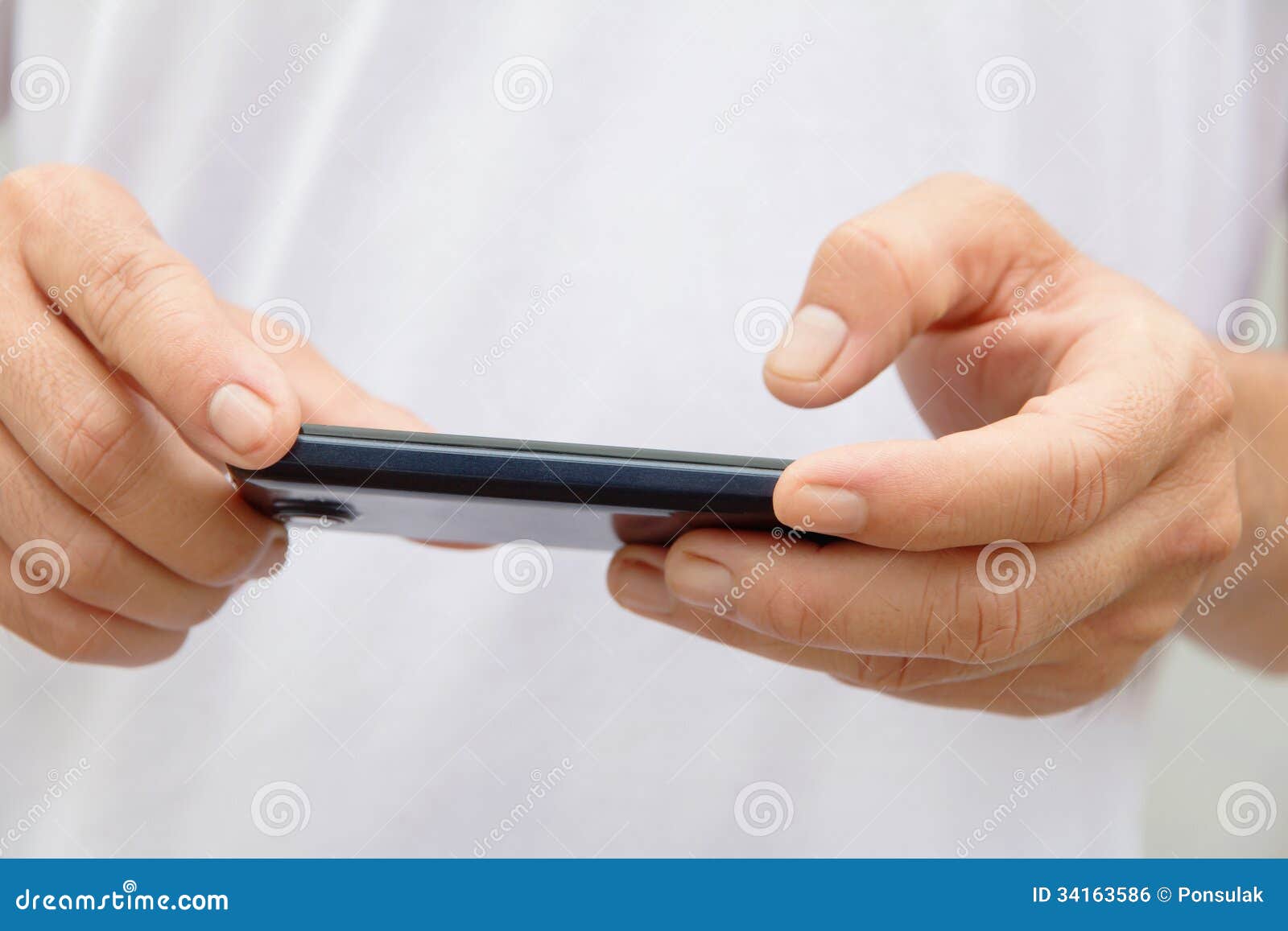 Man checking his phone stock photo. Image of text, smart - 34163586