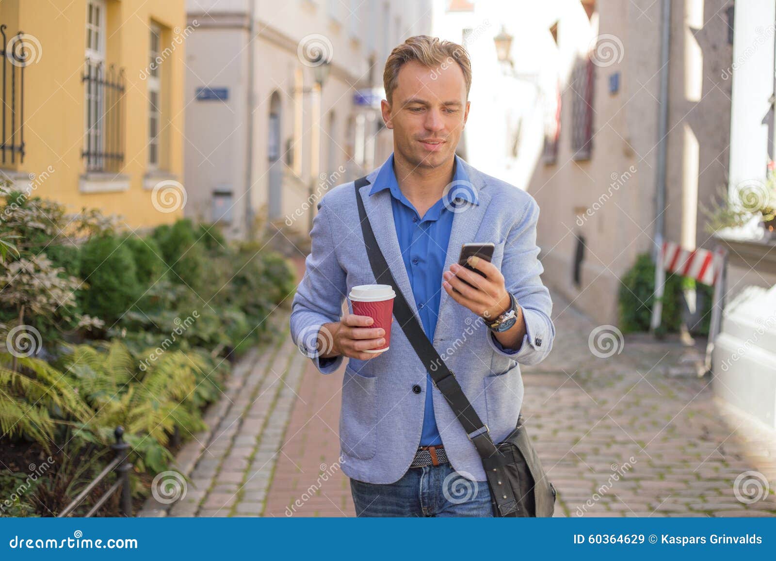 Man checking his phone stock image. Image of person, hand - 60364629
