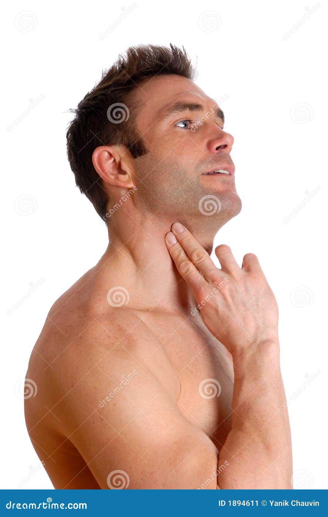 Man checking his pulse stock image. Image of male, heart - 1894611